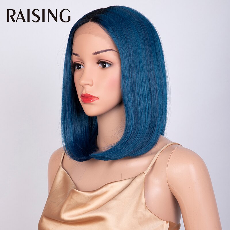 Raising Steil Haar Bob Pruik Synthetische Lace Fro... – Grandado