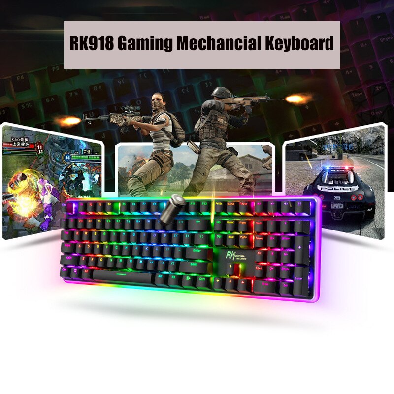 Teclado mecánico con cable RK918 ROYAL KLUDGE para... – Grandado