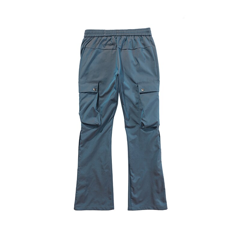 Harajuku Side Button Pockets Cargo Pants Men and Women Drawstring Hip ...