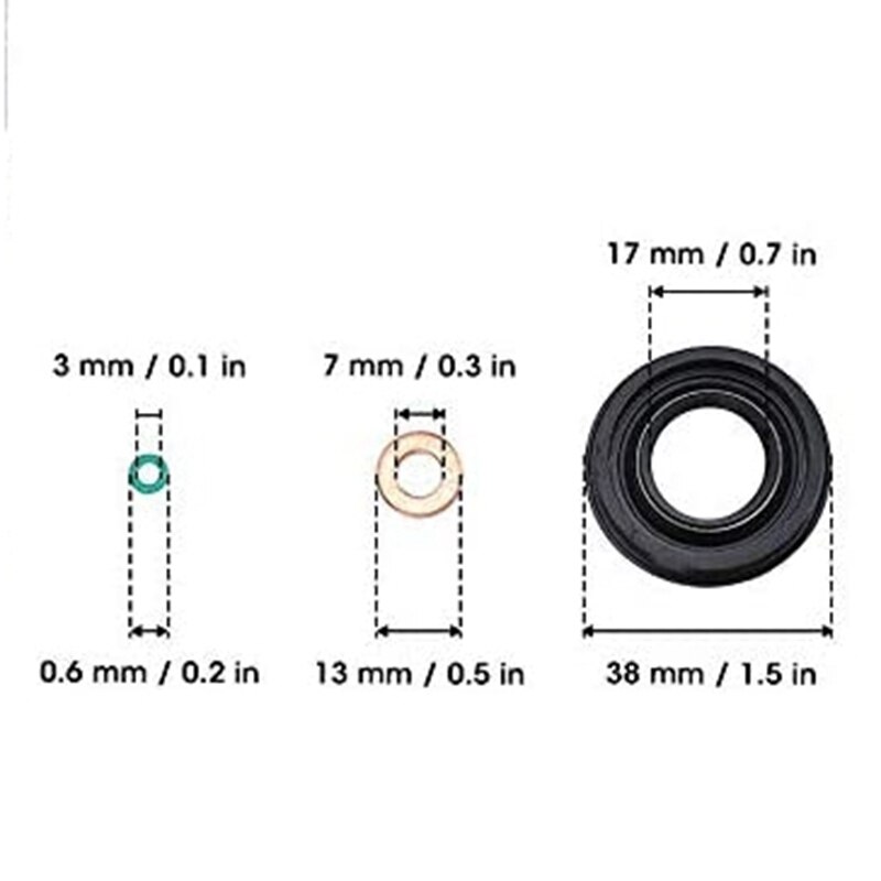 Novel-Fuel Injector Seals + + O-Ring Pakking Voor ... – Grandado