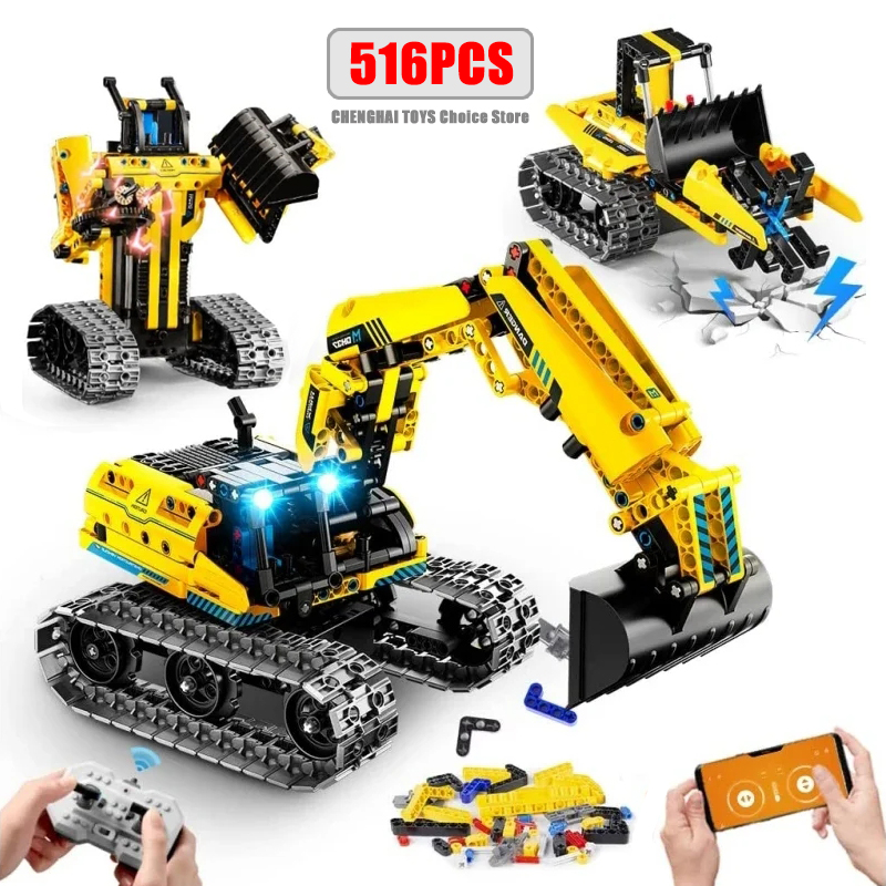 542pcs 3 in 1 Remote Control Programming Truck/Bul... – Grandado