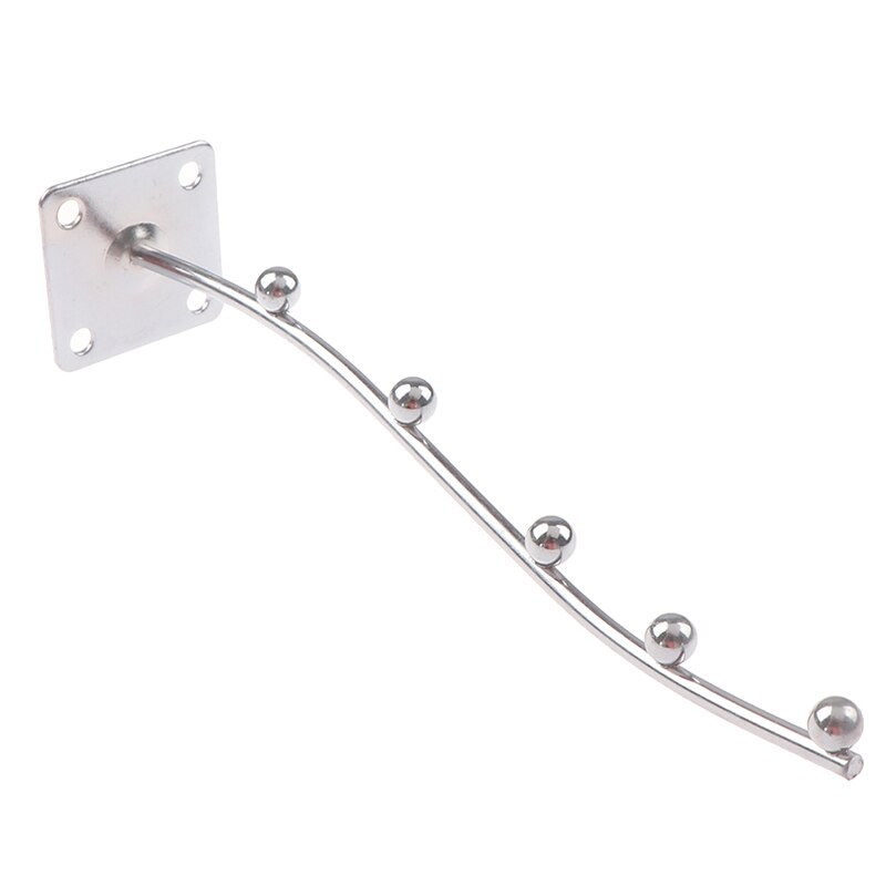 Wall Mount Waved Waterfall Hanger Rack 5 Beads Gar... – Grandado