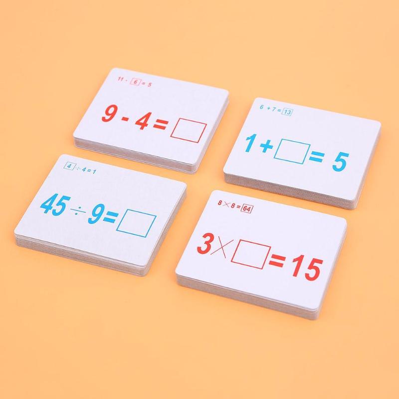 1 set Kids Reusable Mathematics Teach Card With Er... – Grandado