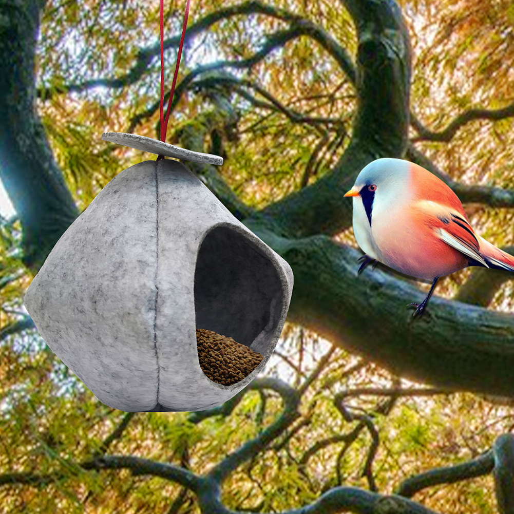 Outdoor Hanging Bird Feeder Garden Decoration Felt... – Grandado