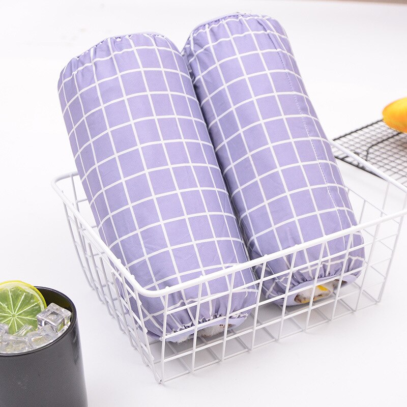 Plaid waterproof long sleeve for arms kitchen slee... – Grandado