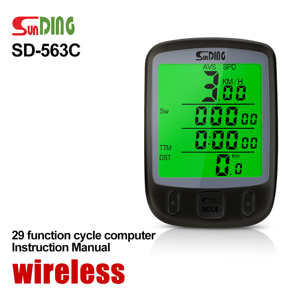 Suding Waterdichte Lcd Grote Display Fiets Compute... – Grandado