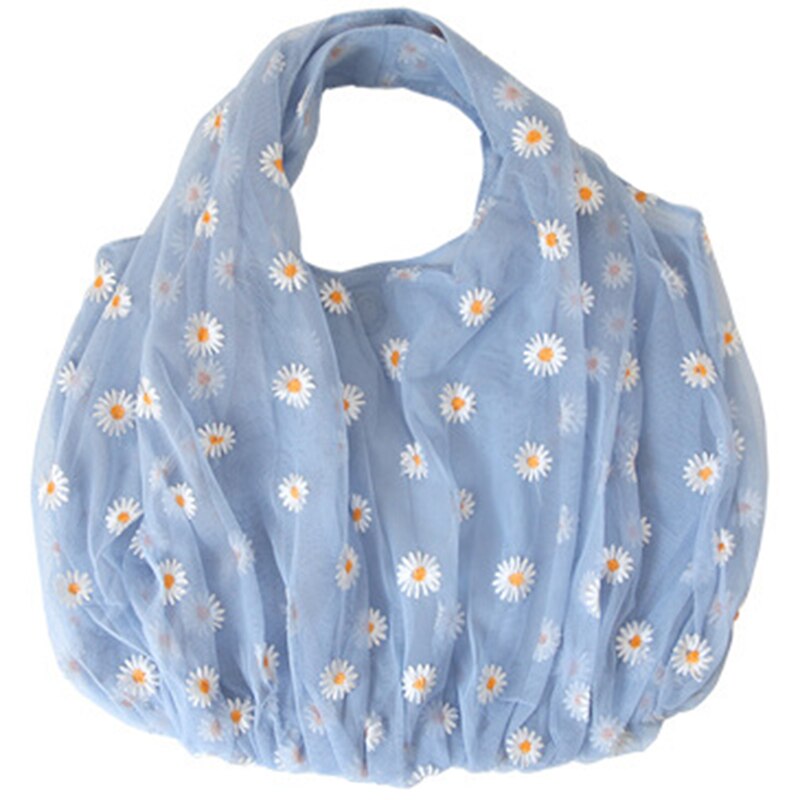 Women Small Transparent Tote Mesh Cloth Bag Daisy ... – Vicedeal