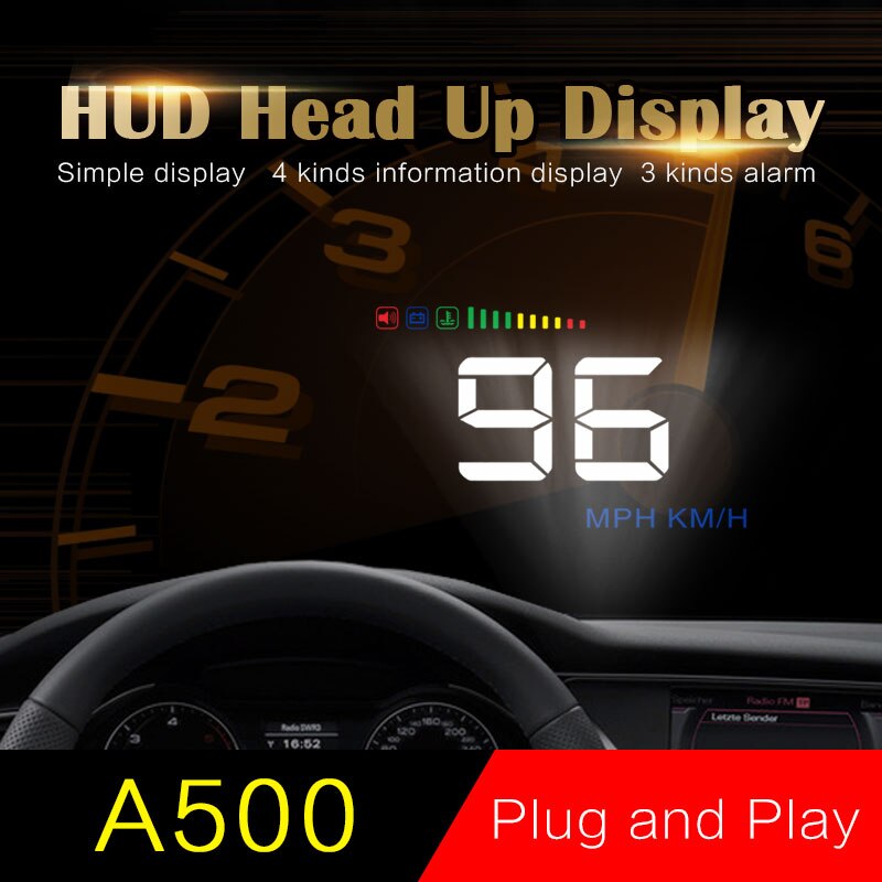 Head Up Display HUD Display A500 Car OBD OBD2 Head... – Grandado