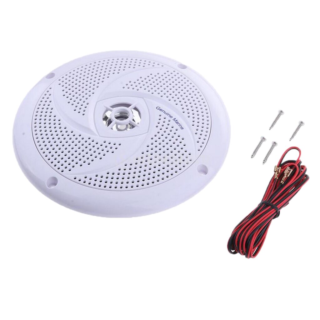 White Waterproof Round Speaker Sound System for Bo... – Vicedeal