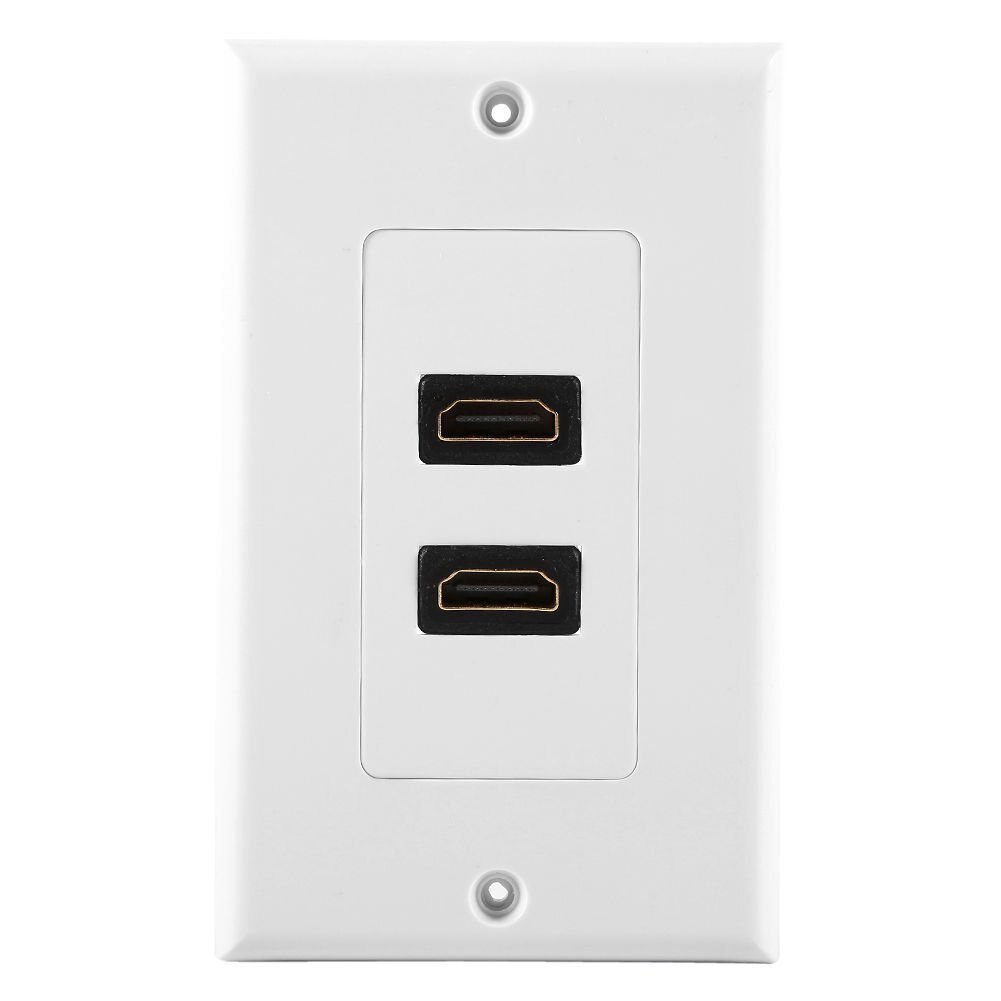 HDMI 2-Ports Wall Face Plate Panel Outlet 1080p Co... – Vicedeal
