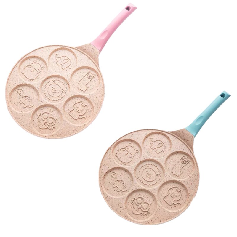 Animal Face Pancake Pan Fun 7 Holes Pancake Omel... – Grandado
