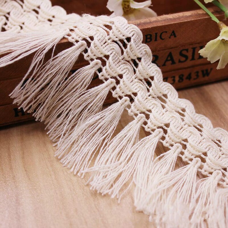 10 Yards 6.5 Cm Wide Beautiful Cotton Tassel Fring... – Grandado