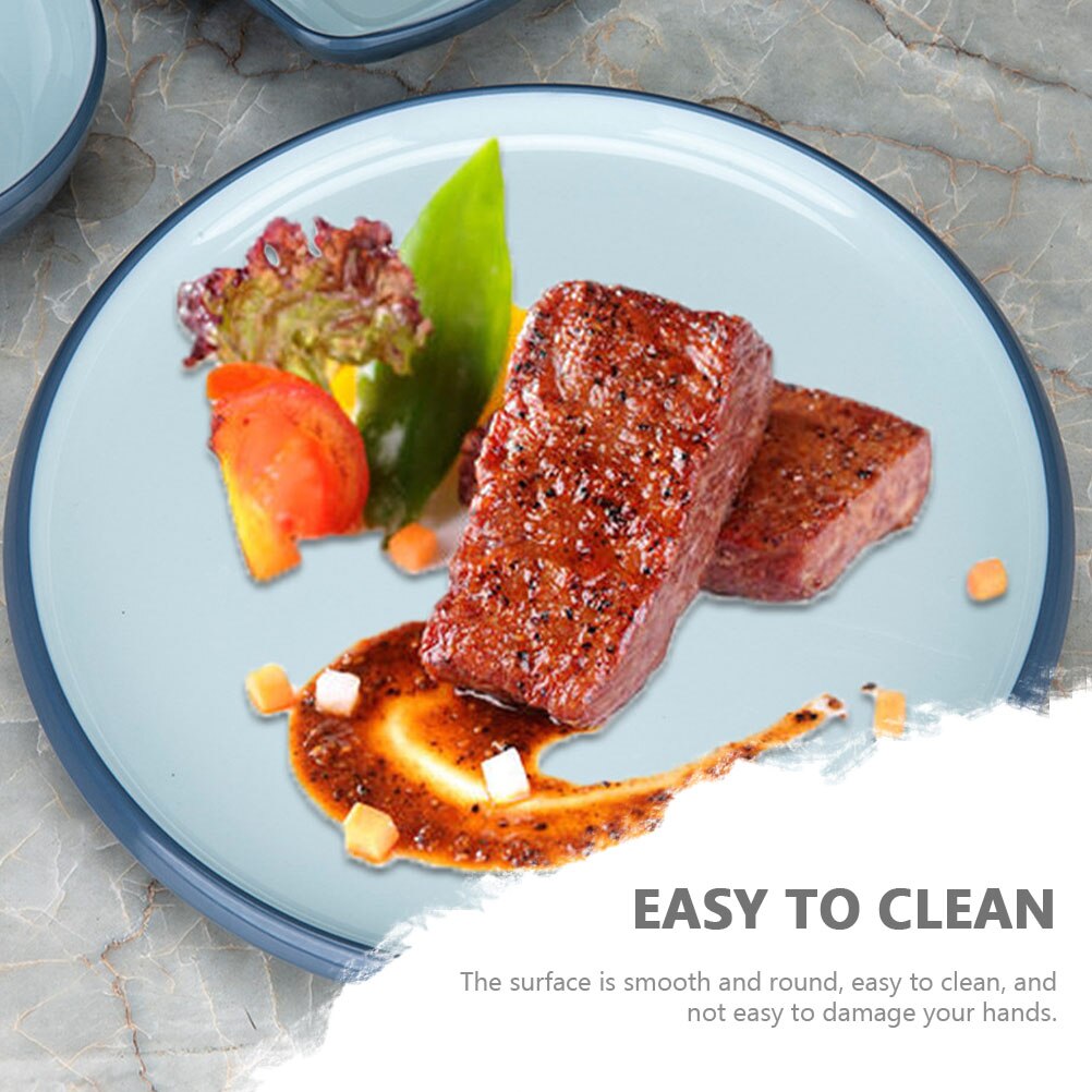 Round Shaped Plate Snack Plate Salad Plate Househo... – Vicedeal