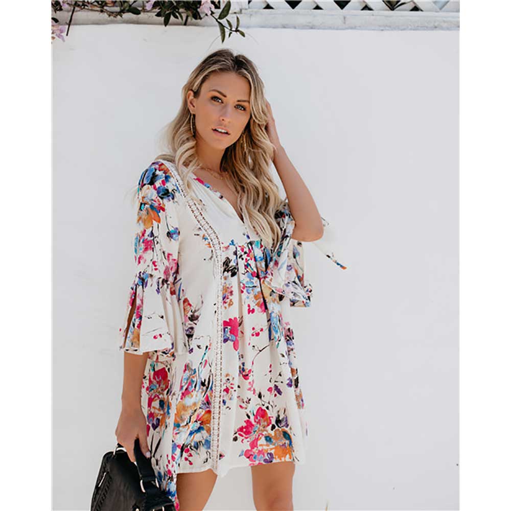Strand Kleid Tunika Für Frauen Kaftan Neue Druck H... – Grandado