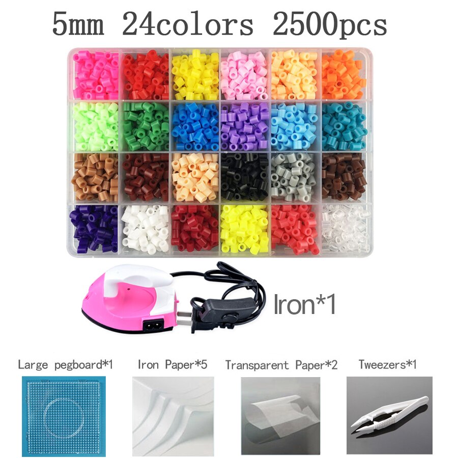 2.6mm/5mm Hama Beads Contains tool Iron Beads Perl... – Vicedeal