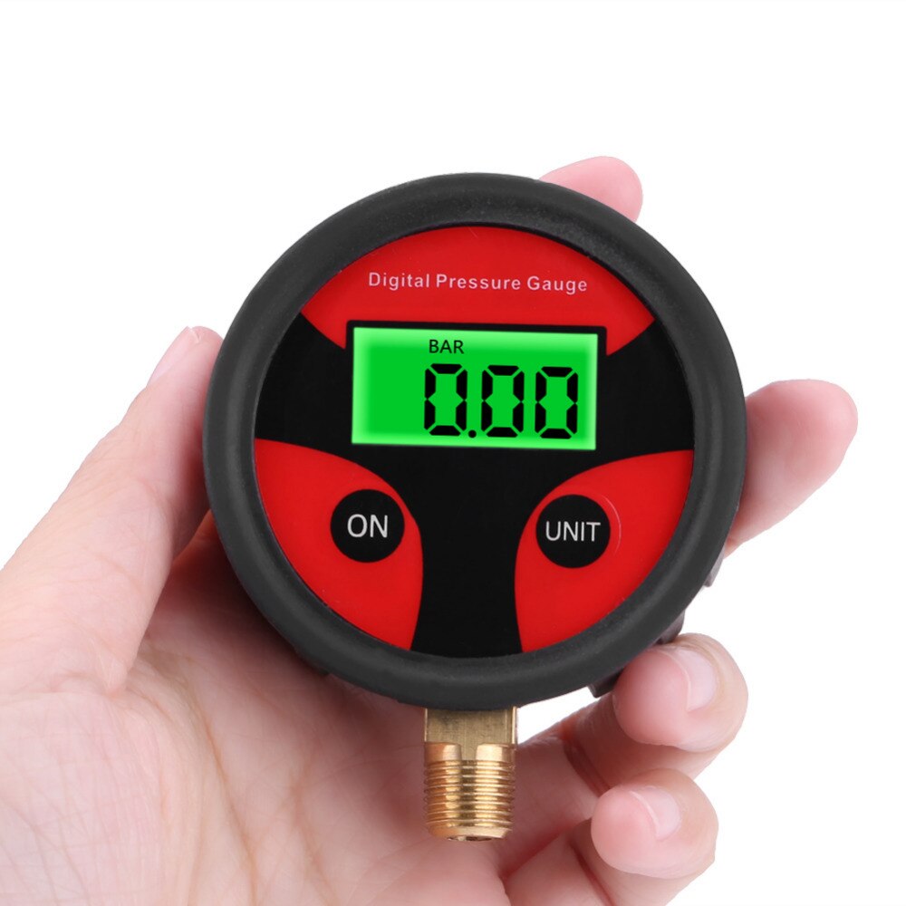 Vacuum Gauge 0-200PSI LCD Tyre Air Tyre Pressure M... – Grandado