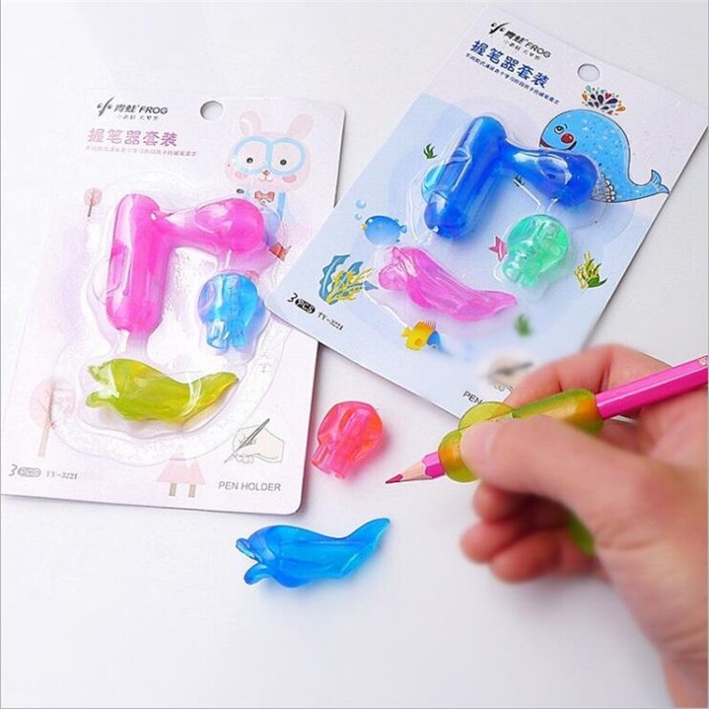 3PC Set Pencil Holder Set Student Pencil Corrector... – Grandado