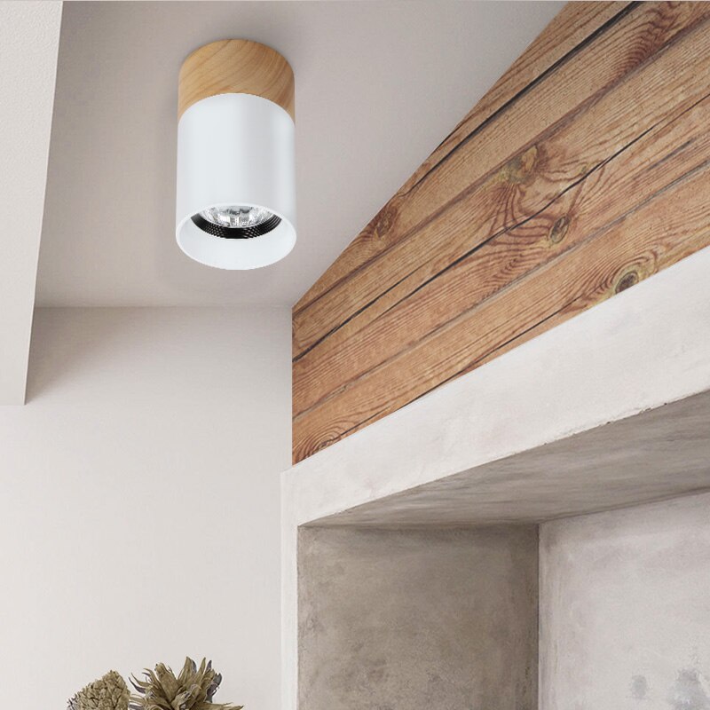 Aisilan Wood LED Downlight Surface Mounted Ceiling... – Vicedeal