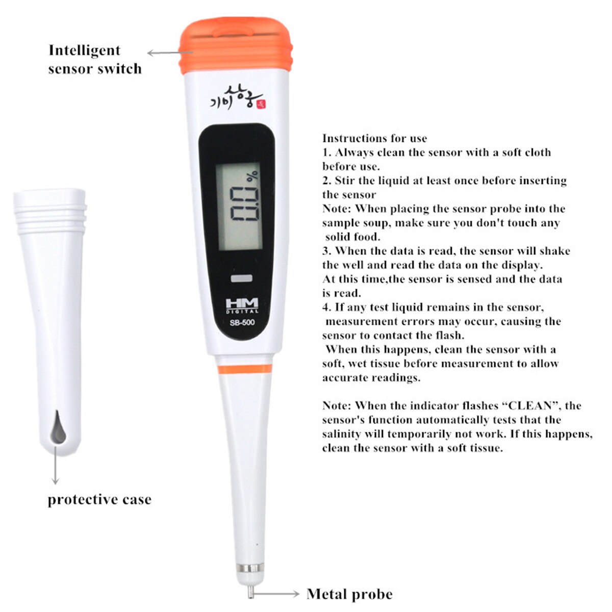 HM Digital Salinity Meter Handheld Salt Meter 0.01... – Vicedeal
