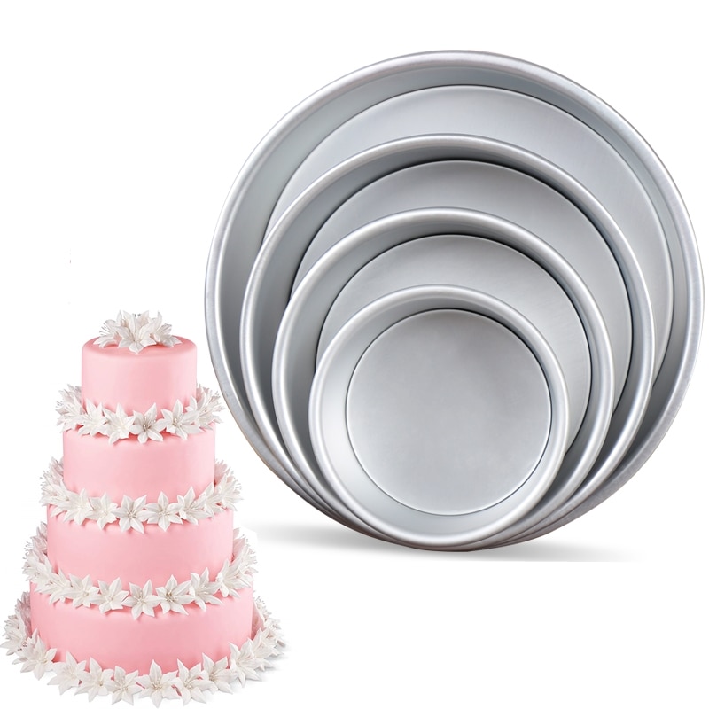 Round Cake Pan with Removable Bottom Anodized Alum... – Grandado