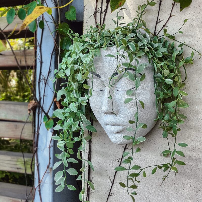 Garden Hanging Flower Pot Human Face Flower Pot Re... – Vicedeal