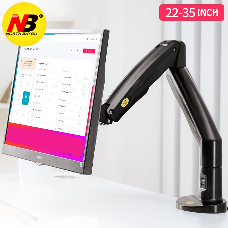 NB F100A Gas Spring Arm 22-35 inch Screen Monitor ... – Vicedeal
