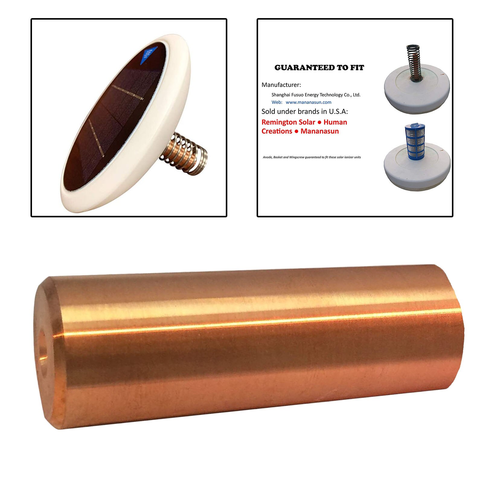 Solar Copper Anode Replacement for Solar Pool Ioni... – Grandado