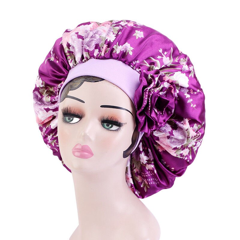 Extra Large African Pattern Print Satin Bonnet Wom... – Grandado