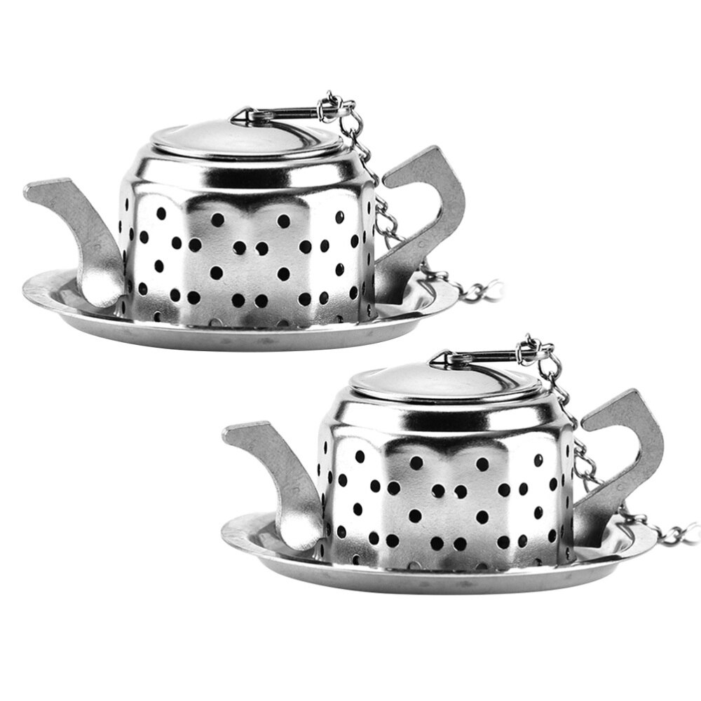 2pcs Stainless Steel Tea Strainer Teapot Shape Tea... – Vicedeal