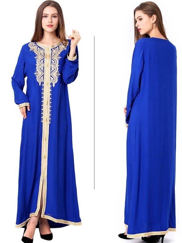 Eid Kaftan Abaya Dubai Turkey Muslim Hijab Dress A... – Vicedeal