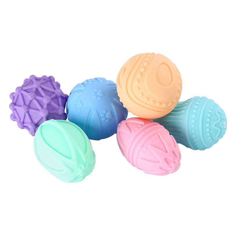 Rubber Textured Kids Toys Balls Multi Tactile Ball... – Grandado