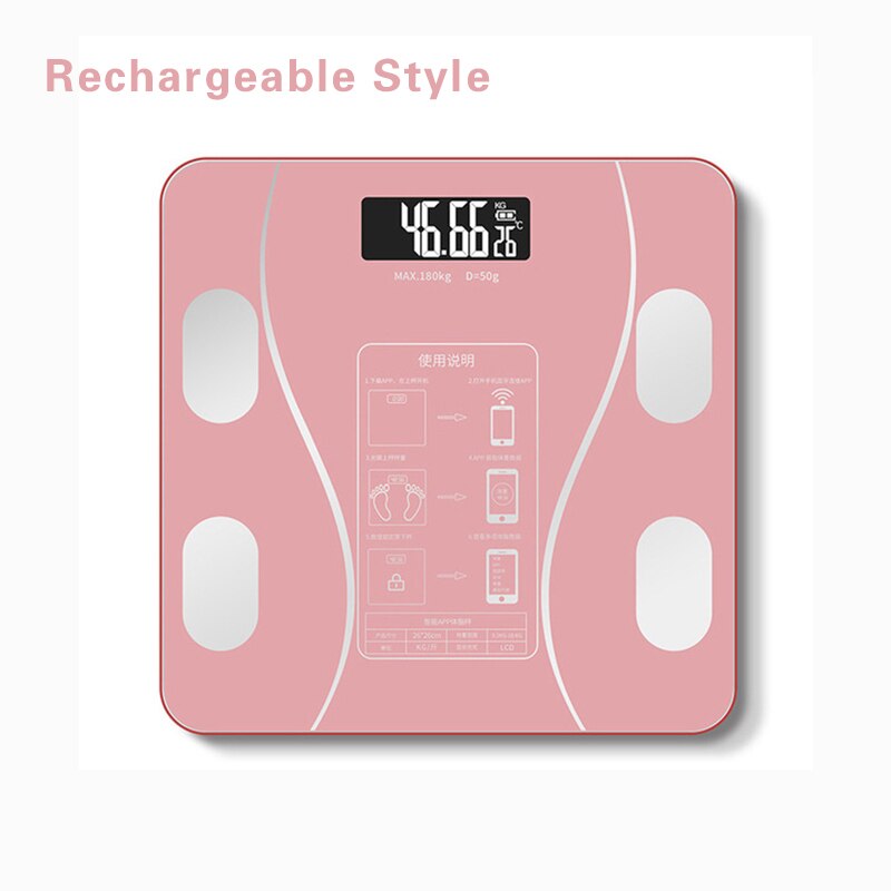 Smart Bluetooth Body Fat Scale Floor Bathroom Weig... – Vicedeal
