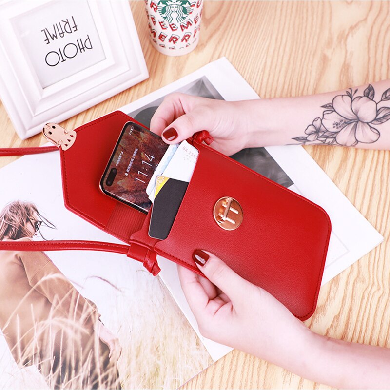 RIEZMAN Women Touch Screen Mobile Phone Bags Small... – Vicedeal