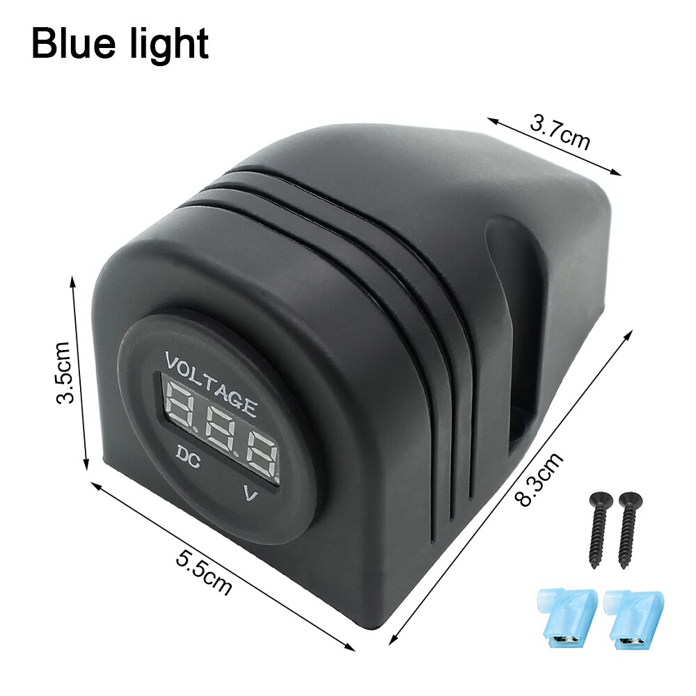 12V 24V Auto Voltmeter 3 Kleuren Licht Led Digital... – Grandado