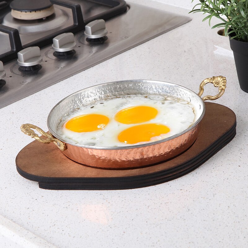 Traditional Turkish Copper Pan Brass Handle Handma... – Grandado