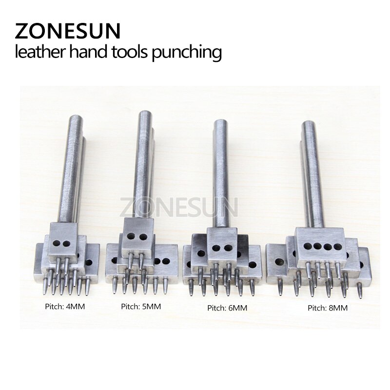 ZONESUN Leather Hole Punches Spacing 4 5 6mm Diy H... – Grandado