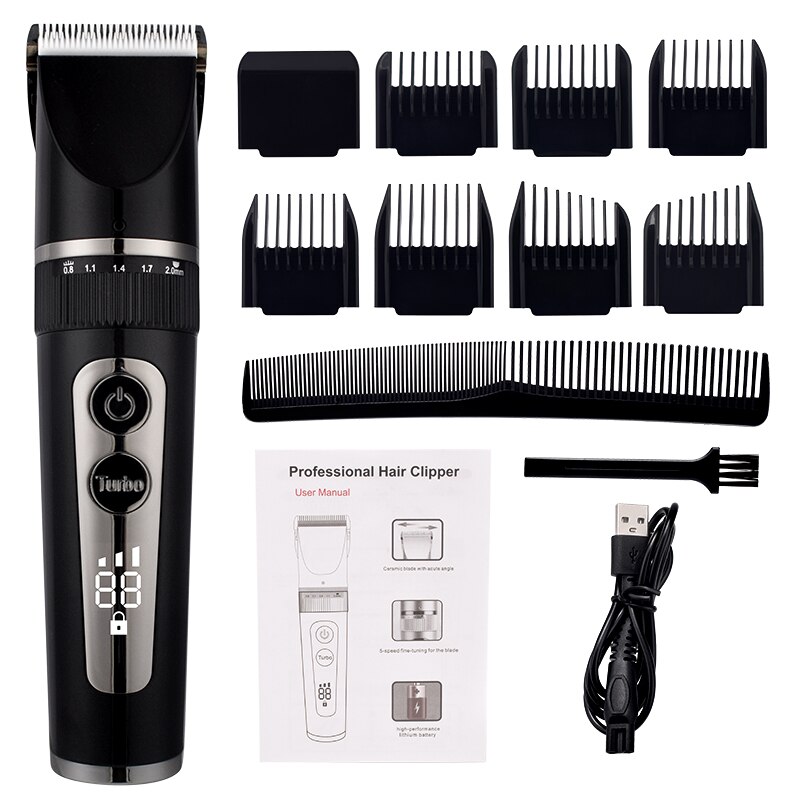 Full Body Washable Electric Hair Clipper Ceramic F... – Vicedeal