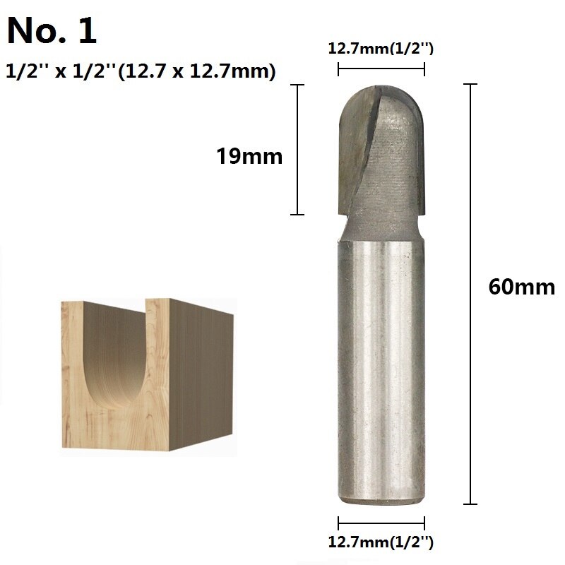 1/2 ''(12.7mm) schacht Hoekafronding Frees Ball Ne... – Vicedeal