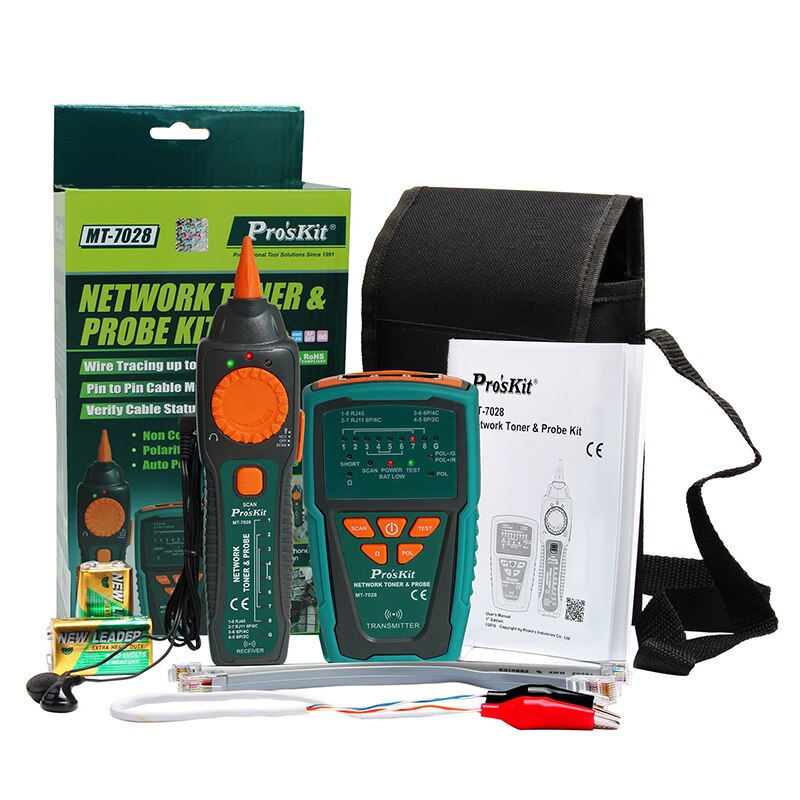 Pro'sKit MT-7028 Network Toner Probe Kit Audio... – Grandado