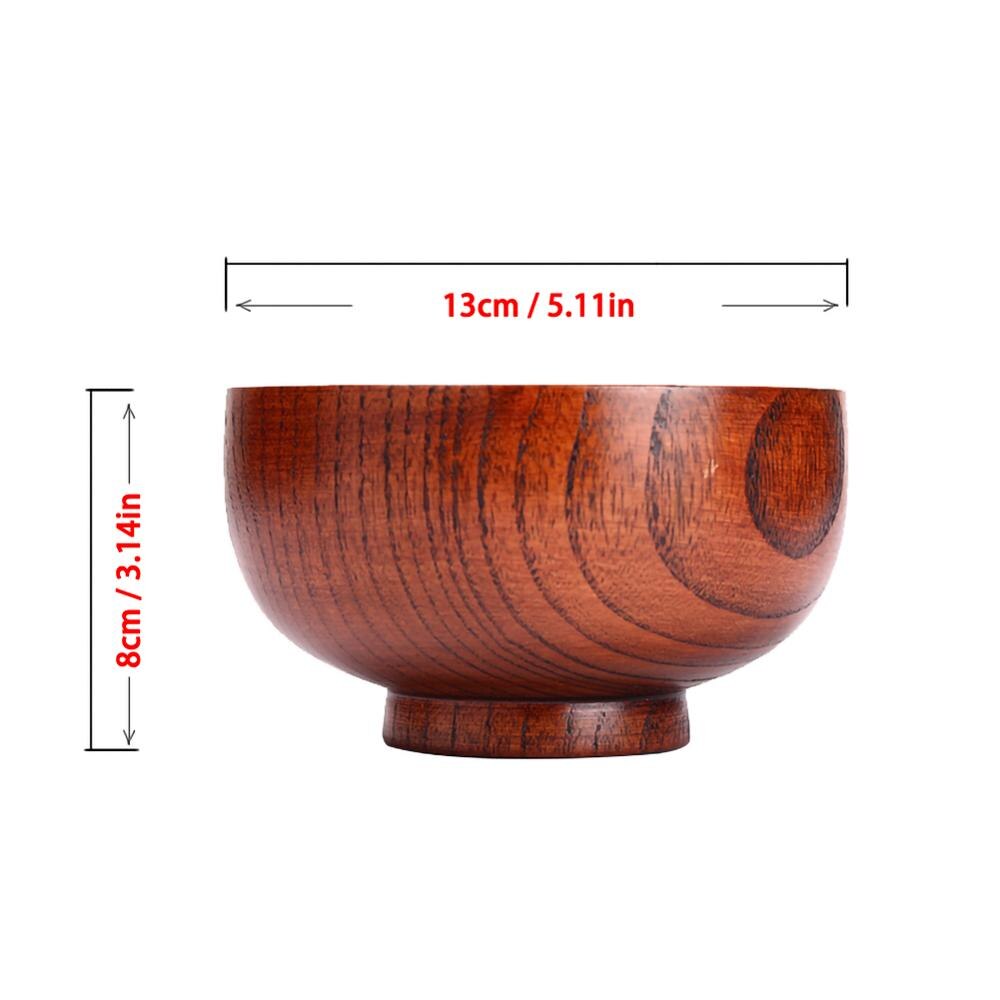 Tazón de madera de estilo japonés, Bol de madera p... – Grandado