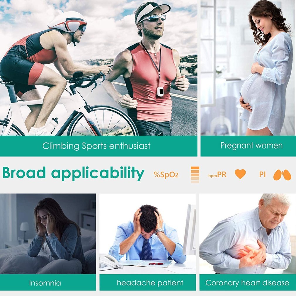 Finger Oximeter Portable Pulse Oximeter Heart Rate... – Grandado