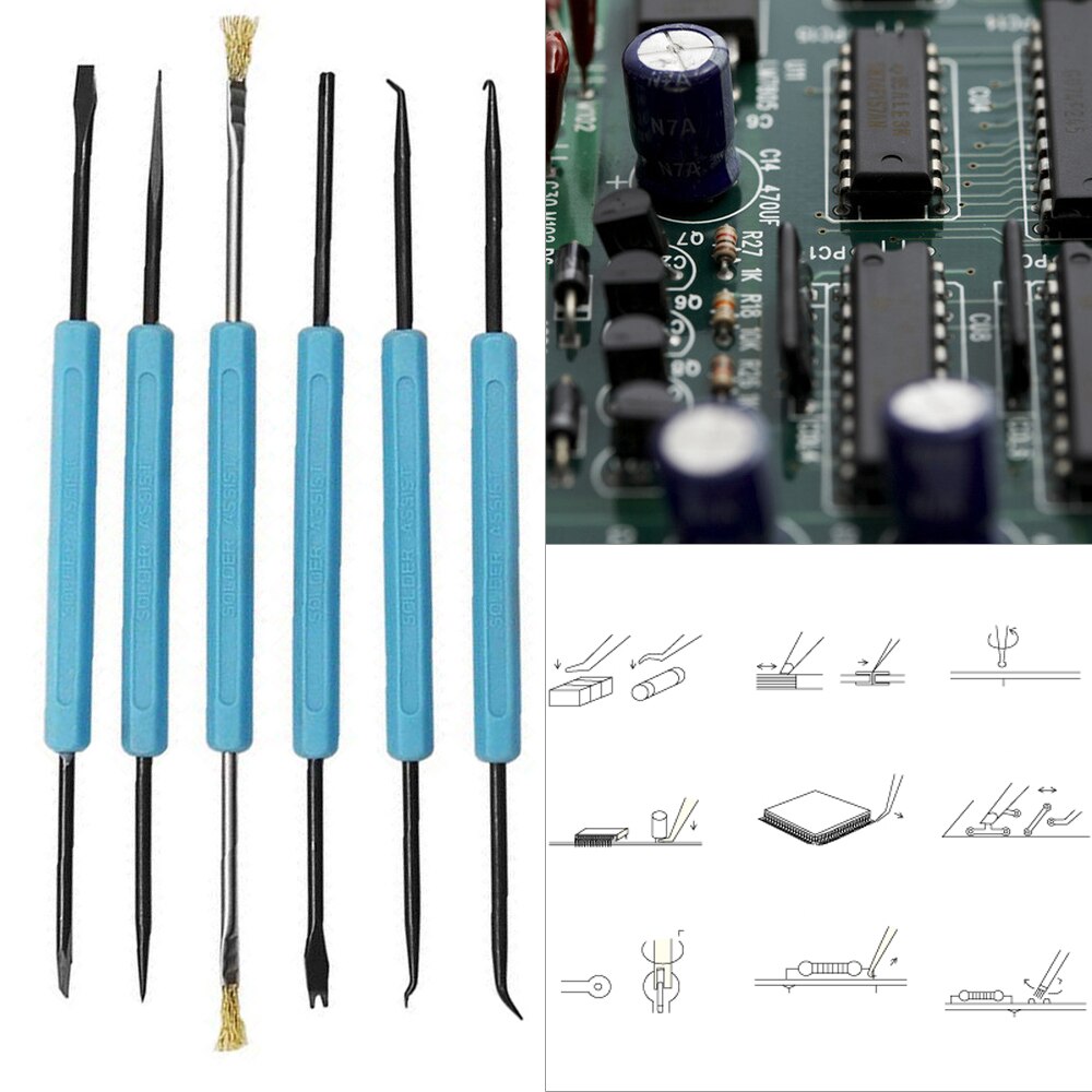 6pcs Desoldering Aid Tool PCB Cleaning Repair Tool... – Vicedeal