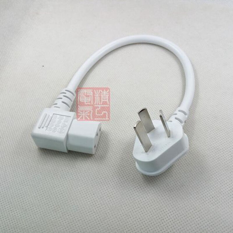 Black IEC 320 C14 male to Elbow IEC 60320 C13 fema... – Grandado