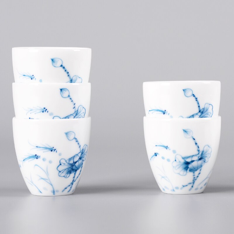 Lotus Pond Hand Painted Master Cup Blue and White ... – Vicedeal