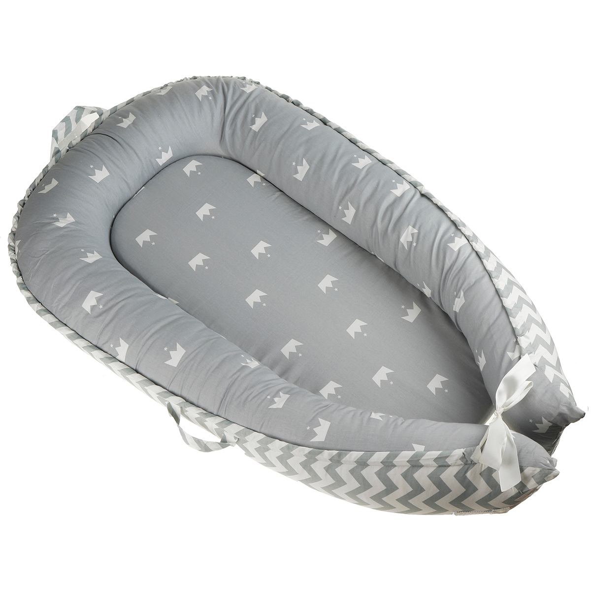 Baby Lounger Baby Nest Portable 90x51cm Cotton Bab... – Grandado