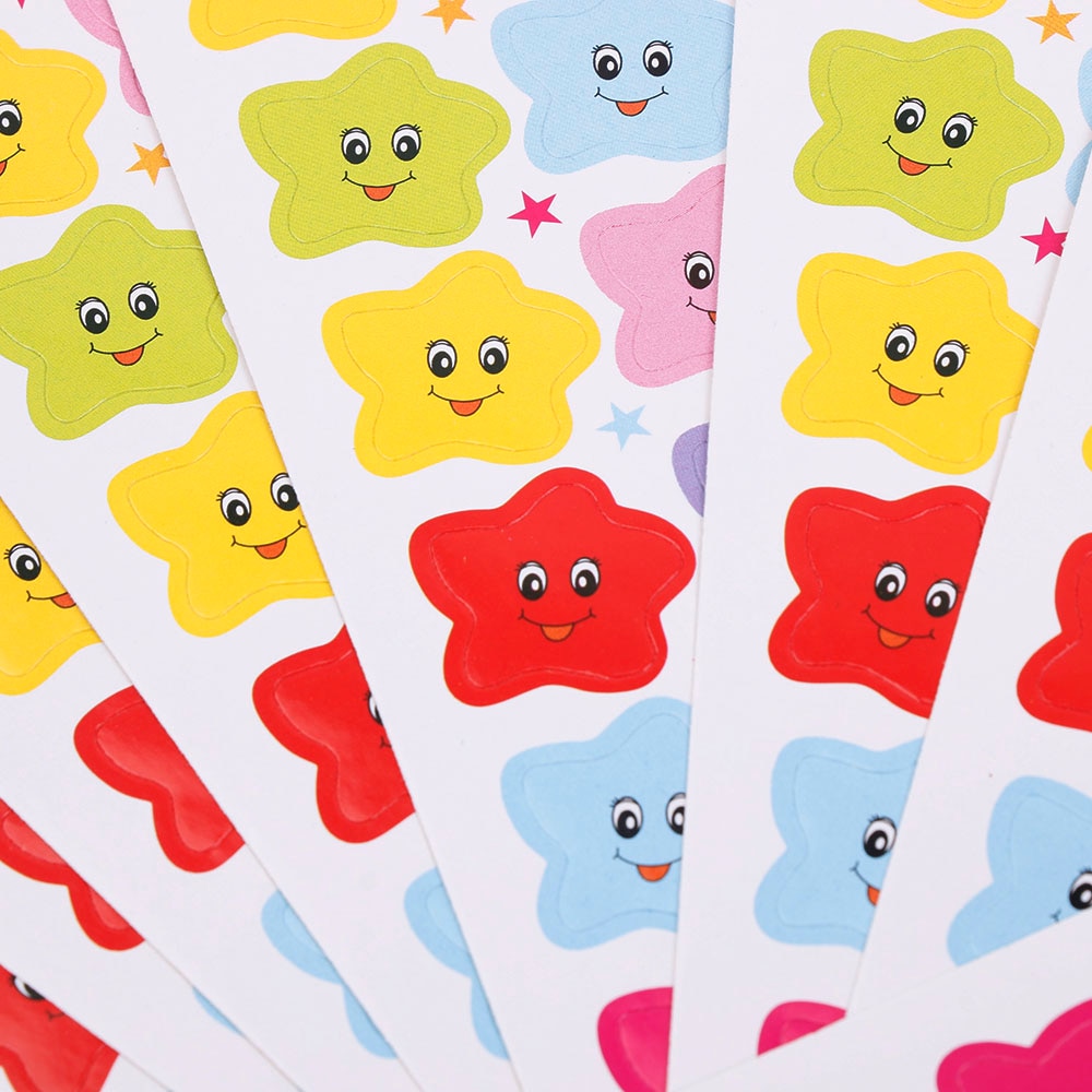 6/10pcs Smile Stars Smiley Faces Stickers Decor Ch... – Grandado