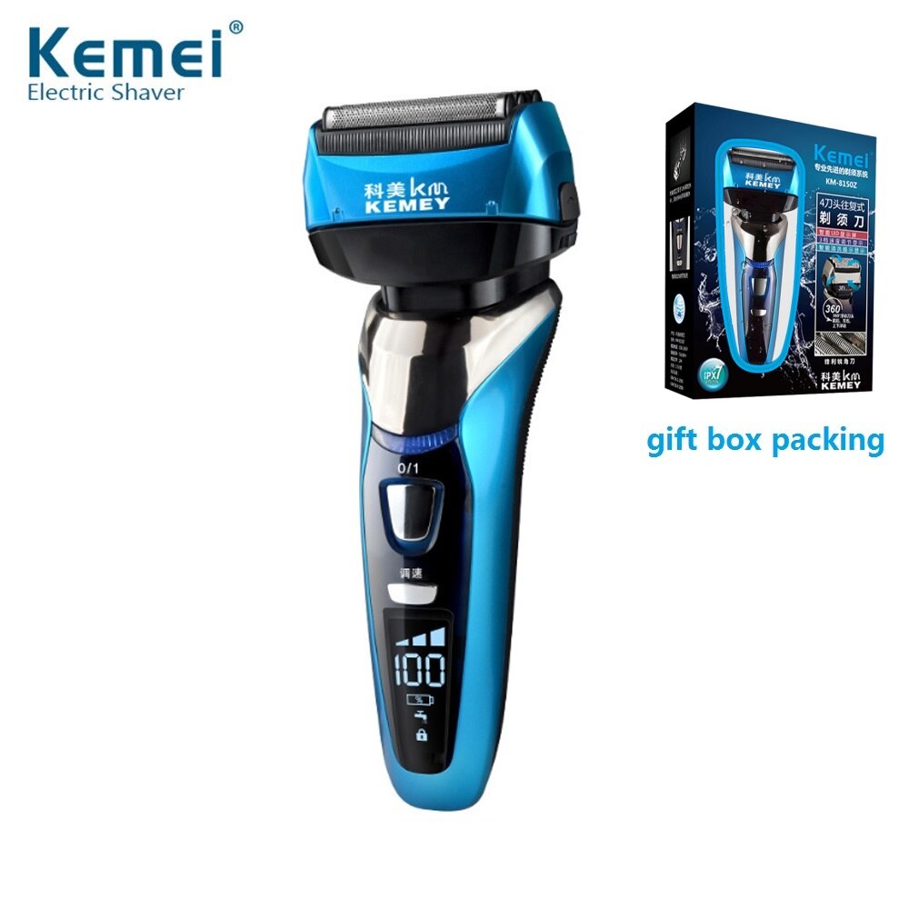 4 Blade waterproof Shaver Rechargeable Electric Sh... – Vicedeal