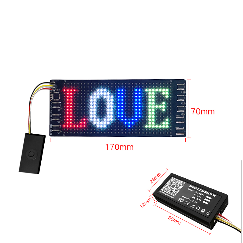 16*32 dots RGB color Flexible LED Display Light Up... – Grandado