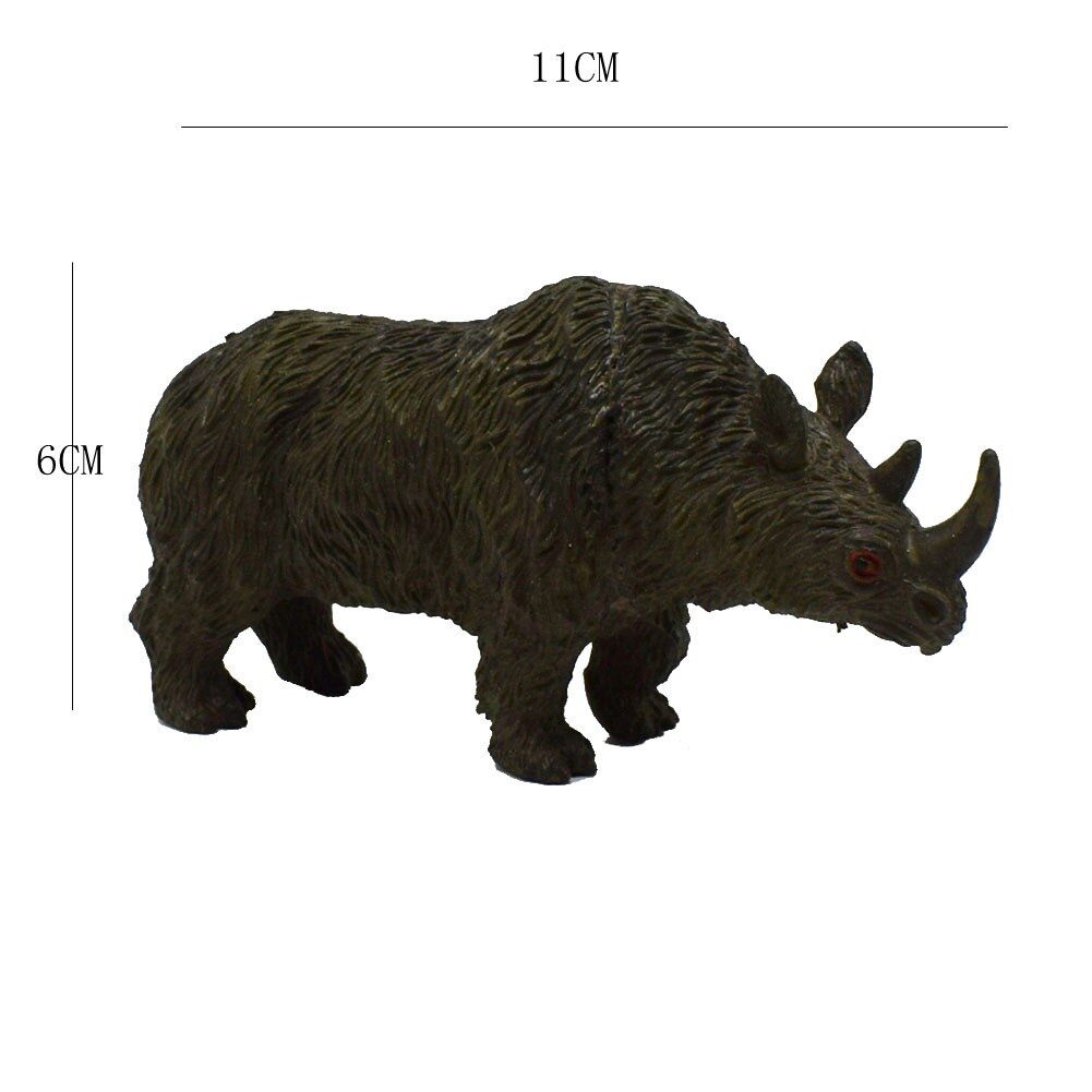 Six-PVC Plastic Model Long-haired Elephant Saber-T... – Vicedeal