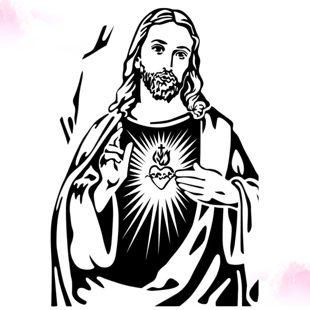 Christian Character Jesus Wall Stickers Wall Decal... – Grandado